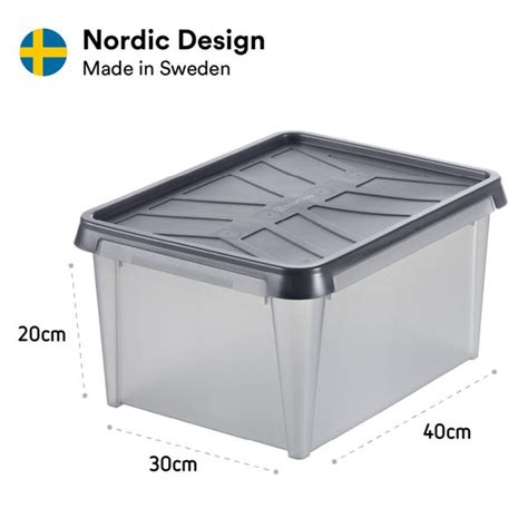 Smartstore Dry 12l Set Of 3 Boxes Grey Dunelm