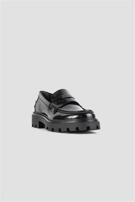Tods Mocassin Noir Semelle Cranté