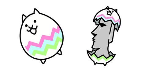 Custom Cursor Pack The Battle Cats Eggy Cat And Easter Cat Cursor Helper