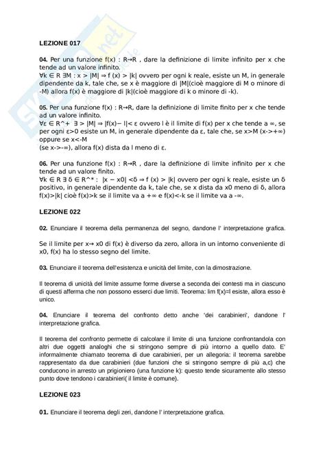 Domande Aperte Metodi Matematici
