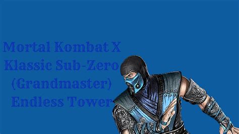 Mortal Kombat X Ps4 Klassic Sub Zero Grandmaster Endless Tower