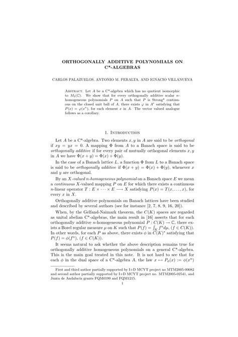 pdf orthogonally additive polynomials on c algebras