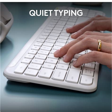 Безжична клавиатура Logitech Signature Slim K GHz Bluetooh Бял eMAG bg