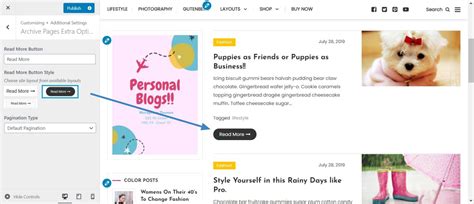 How To Configure Archive Pages Extra Options Color Blog