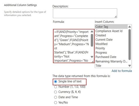Sharepoint List Calculated Column If Statement