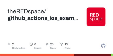 github theredspace github actions ios example