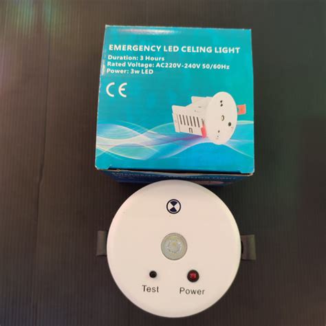 Jual Lampu Emergency 3w Celing Led Plafon Putih Jakarta Barat