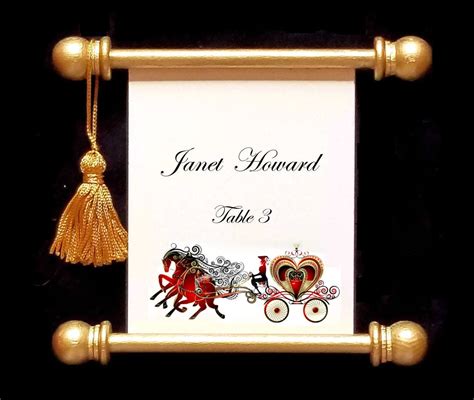 25 Scroll Place Cards Fairy Tale Spc112 Etsy