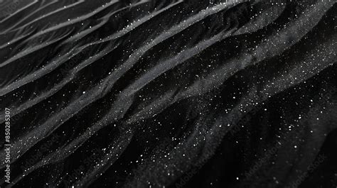 Black Sand Waves As Background Panaroma Sand Texture Abstract Texture