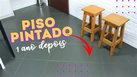 COMO ESTÁ O PISO DE CERÂMICA PINTADO APÓS UM ANO YouTube