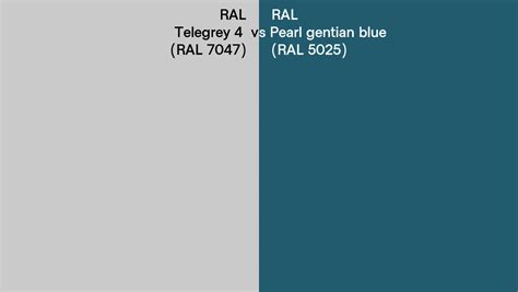 Ral Telegrey 4 Vs Pearl Gentian Blue Side By Side Comparison
