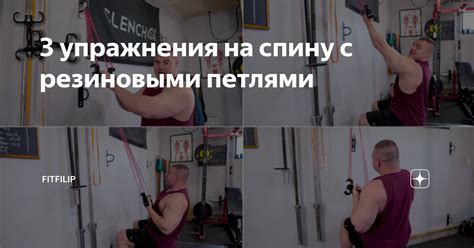3 упражнения на спину с резиновыми петлями Fitfilip Дзен
