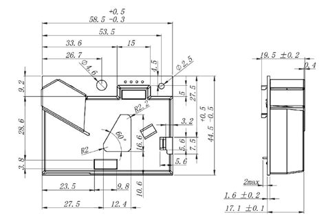 Infrared Dust Sensor Module For PM VOC ATO Com