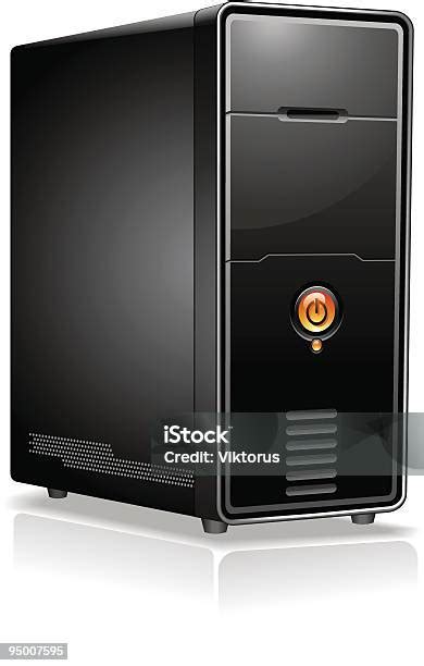 컴퓨터 케이스 데스크탑 컴퓨터에 대한 스톡 벡터 아트 및 기타 이미지 데스크탑 컴퓨터 타워 0명 Istock