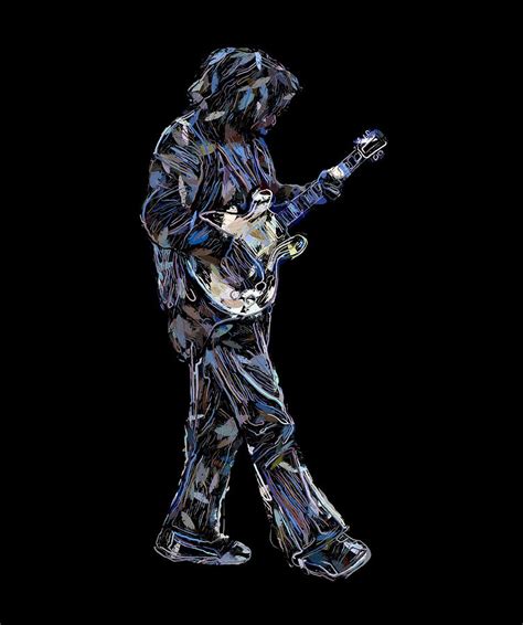 Jerry Garcia Silhouette Digital Art By Unexpected Object