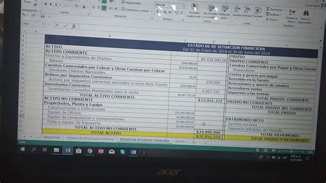 Estados Financieros Fase 3 Jessica Ladino YouTube