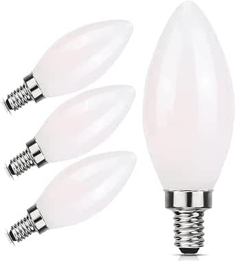 Seigun 4W Frosted Candelabra LED Bulbs B11 2700K Warm White 360