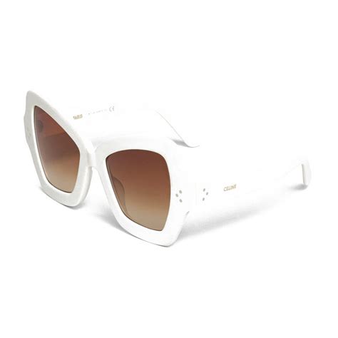 Céline Butterfly Sunglasses In Acetate Optic White Sunglasses