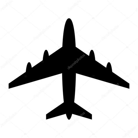 Airplane Flying Vector Icon — Stock Vector © Briangoff 100600354