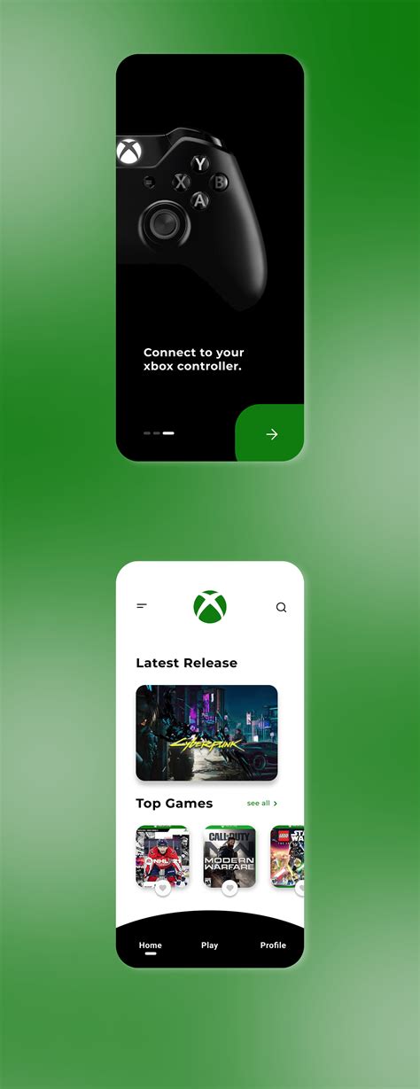 XBOX App Ui Design On Behance XBOX App Ui Design On Behance