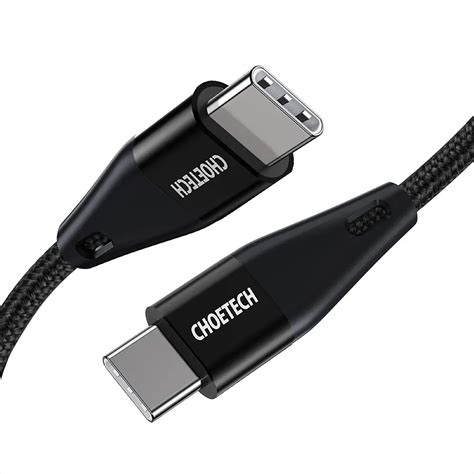 Choetech Usb C To Usb C Cable M Black And Grey Kenzcart