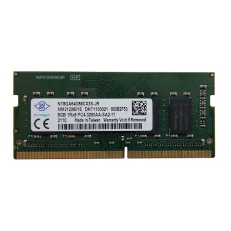 UŻywana KoŚĆ PamiĘci Ram Ddr4 8gb Nanya Nt8ga64d88cx3s Jr