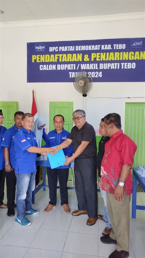 ARB Resmi Ambil Formulir Cabup Di Partai Demokrat Tebo NASIONAL XPOS