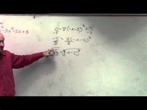 Algebra How To Find The Real Zeros By Solving A Cubic Function In Vertex Form Y X