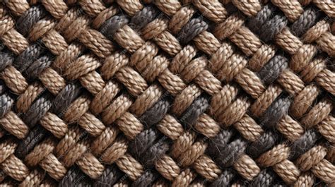 Premium Ai Image Woven Fabric Texture Detail