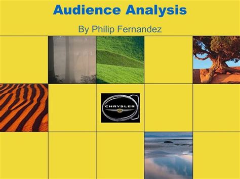 Audiance Analysis Ppt