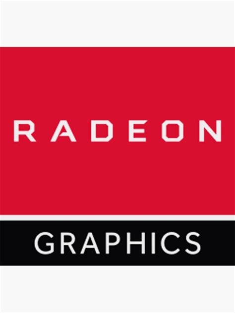 Sticker AMD Radeon Graphics Sticker For Sale By Bibianoda Redbubble