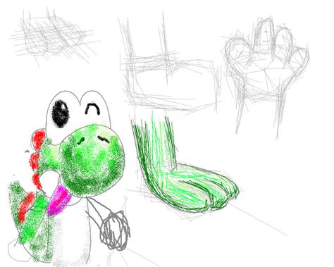 Random Yoshi Sketch Practice By Marioman 64 On Deviantart