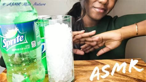 Asmr Bubbles Eating Ice And Drinking Sprite No Talking Asmr Bubbles