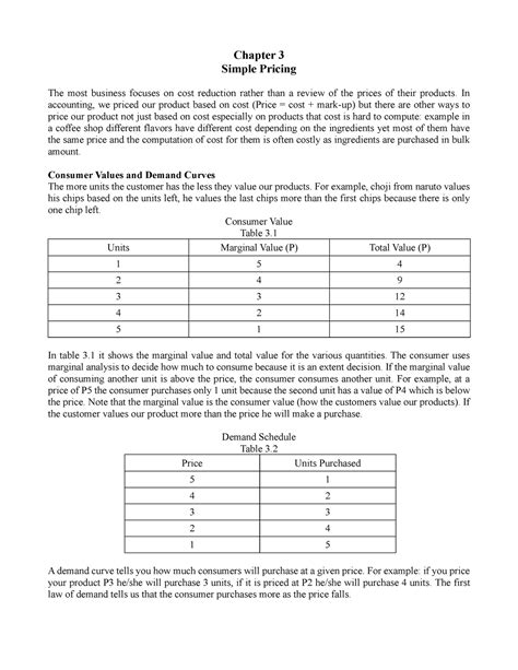 chapter 3 simple pricing 1 chapter 3 simple pricing the most business focuses on cost