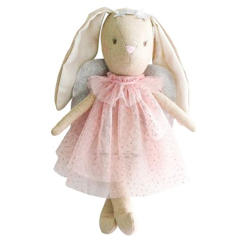 Alimrose Doll Angel Bunny Mini Pink 27cm