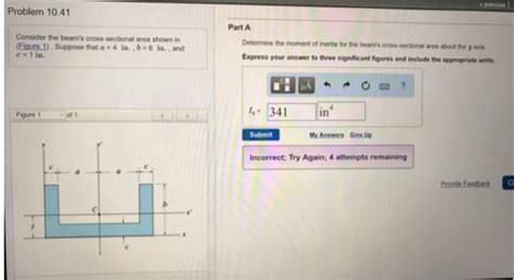 Solved Consider The Beams Cross Sectional Area Shown In