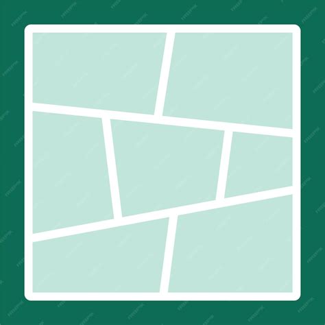 Premium Vector Grid Empty Photo Frame Template Organize Gallery Pictures