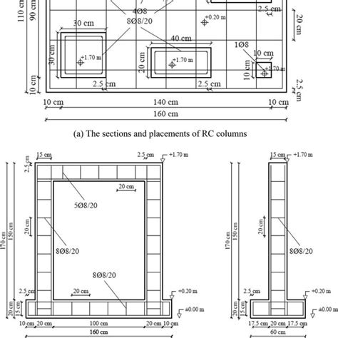 the geometrical configuration and reinforcement details of rc columns