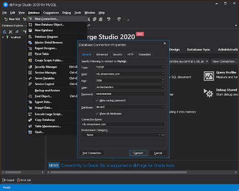Data Export From Amazon Rds Mysql Instance Devart Blog