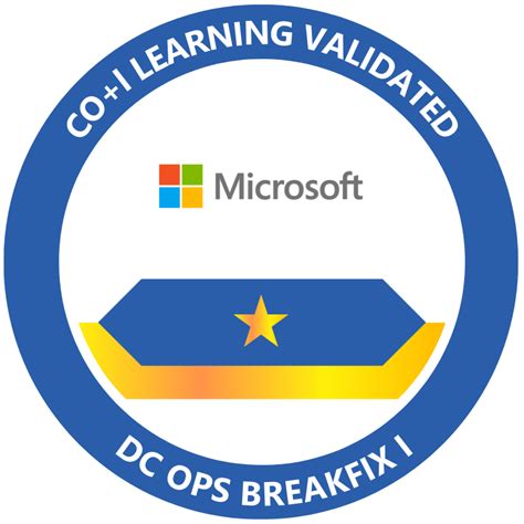 Co I Learning Validated Dc Ops Breakfix I Credly