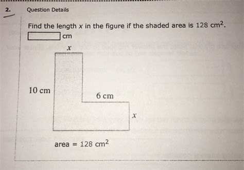 Solved Question Details Find The Length X In The Figure Chegg