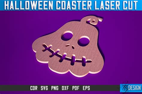 Halloween Coasters Laser Cut Svg · Creative Fabrica
