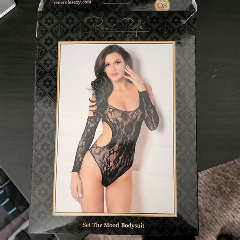 Rene Rofe Intimates Sleepwear Rene Rolf Sexy Lace Bodysuit