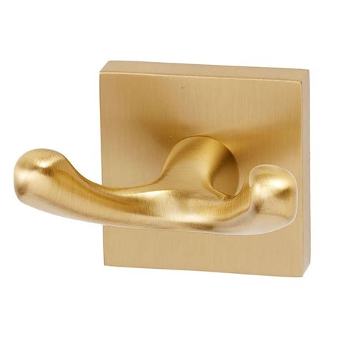 Contemporary Ii Collection Solid Brass Double Robe Hook In Satin