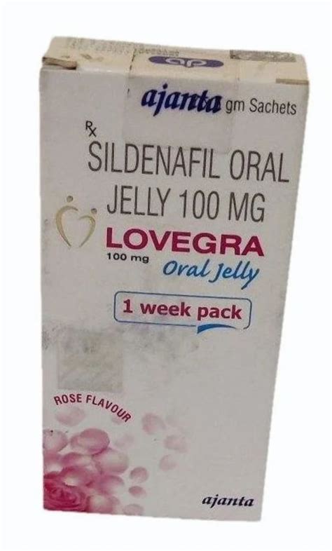 Lovegra Sildenafil Oral Jelly Strength 100 Mg At ₹ 120box In Nagpur
