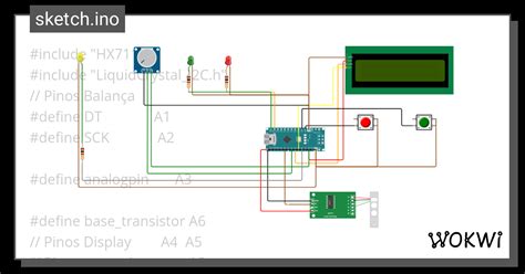 balança nano versao 01 Wokwi ESP32 STM32 Arduino Simulator