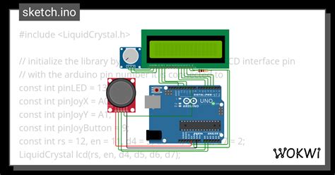 Lcdjoystick Wokwi Esp32 Stm32 Arduino Simulator