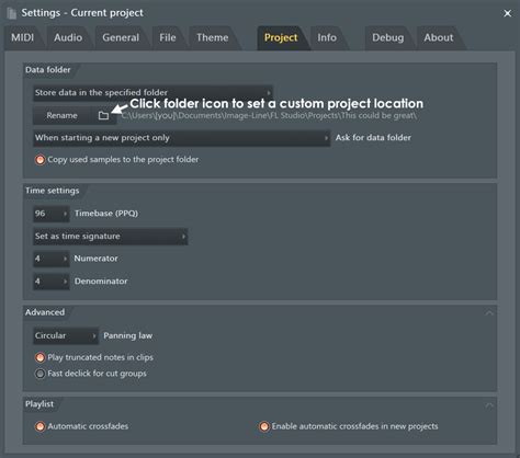 Project Settings