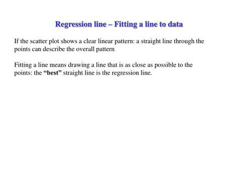 PPT Regression Line Fitting A Line To Data PowerPoint Presentation ID 661194