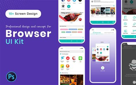 Browser Ui Kit App Template 102485 Templatemonster